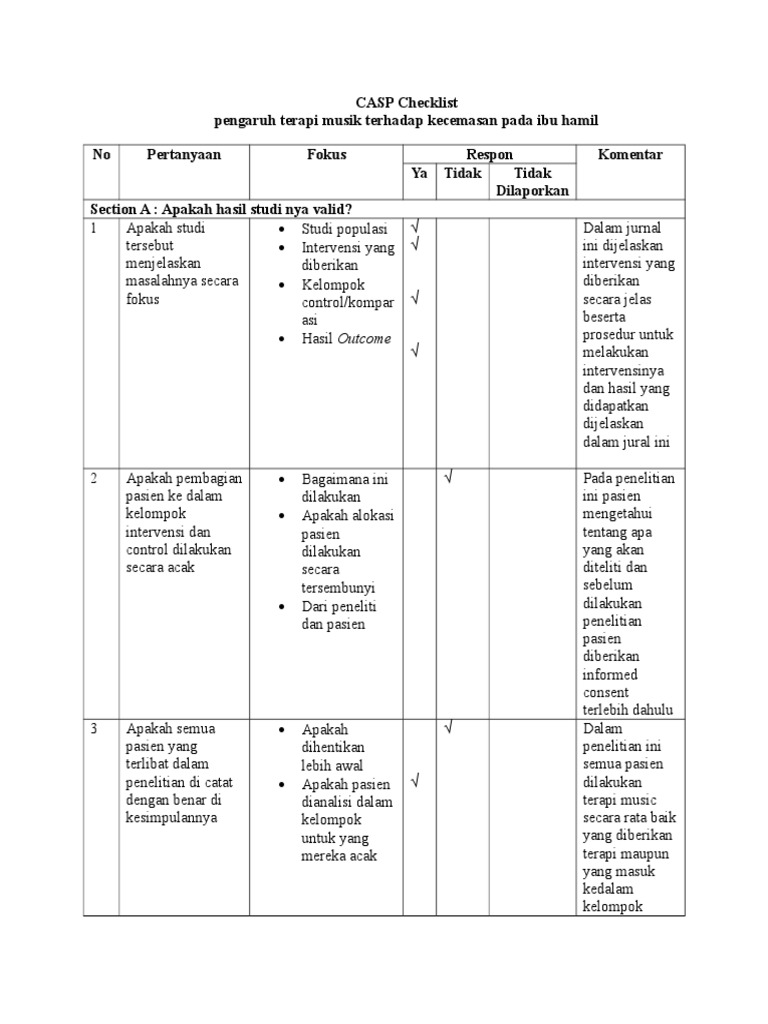 CASP Checklist | PDF
