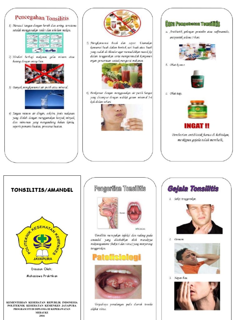 Leaflet Tonsilitis | PDF