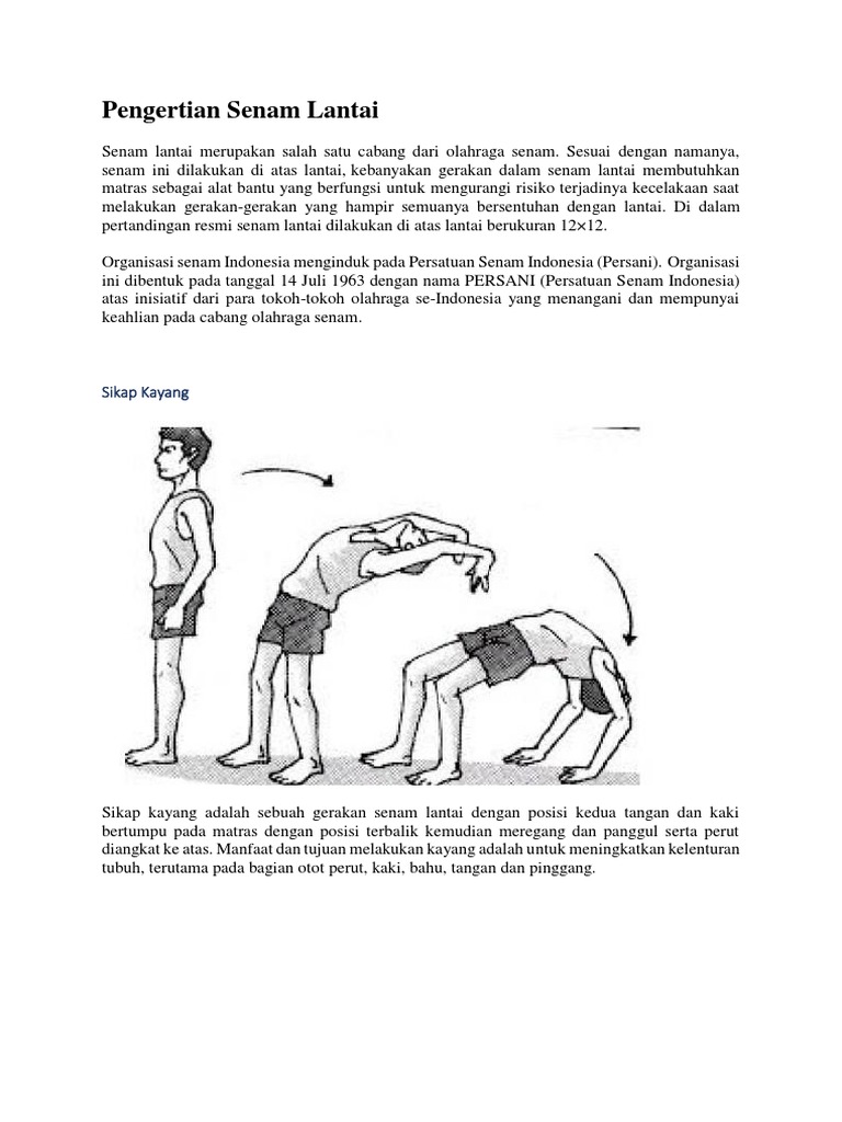 Pengertian Senam Lantai | PDF