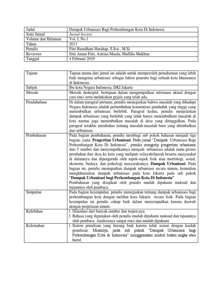 Contoh Critical Review | PDF