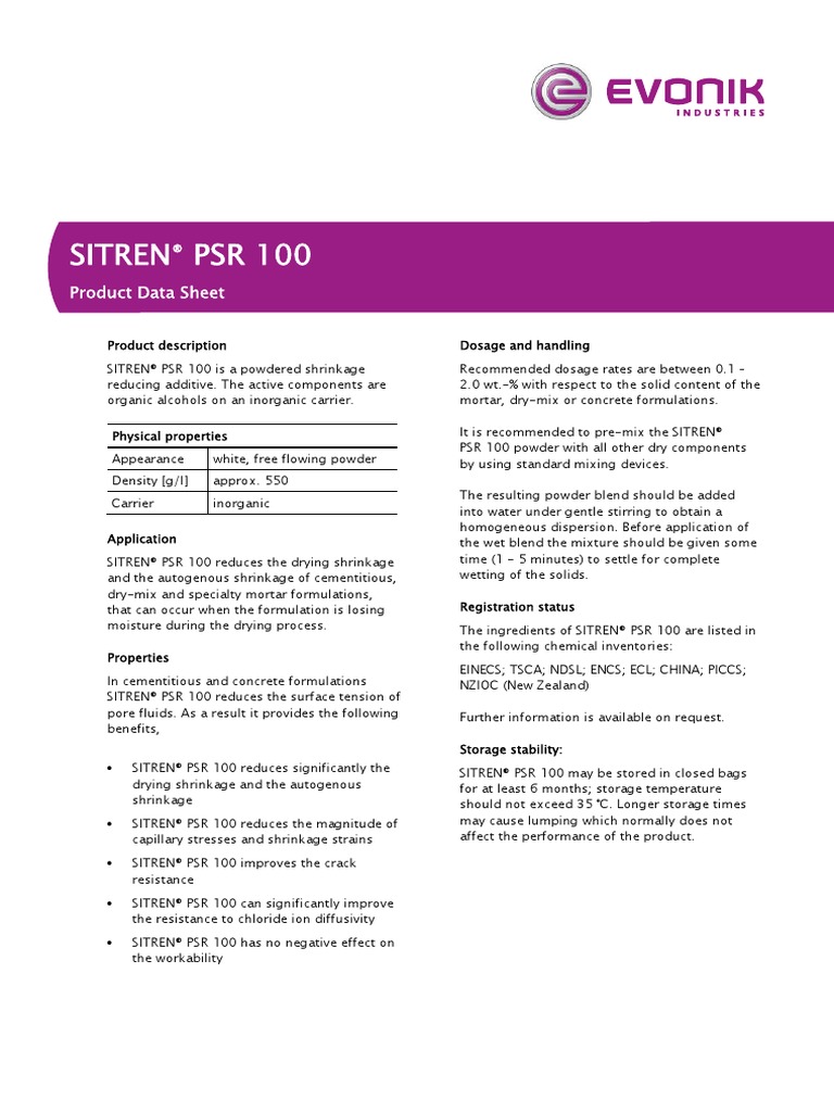 Sitren PSR 100 0209 en 2000 If | PDF | Concrete | Materials
