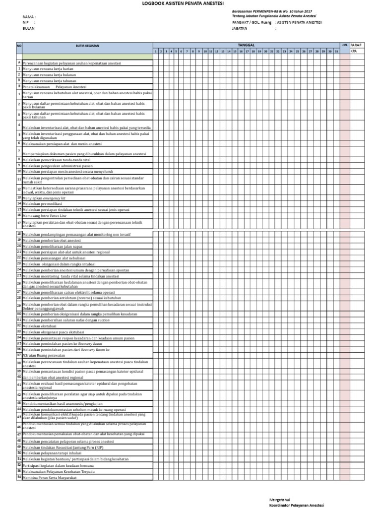 Logbook Apa Dan Pa | PDF