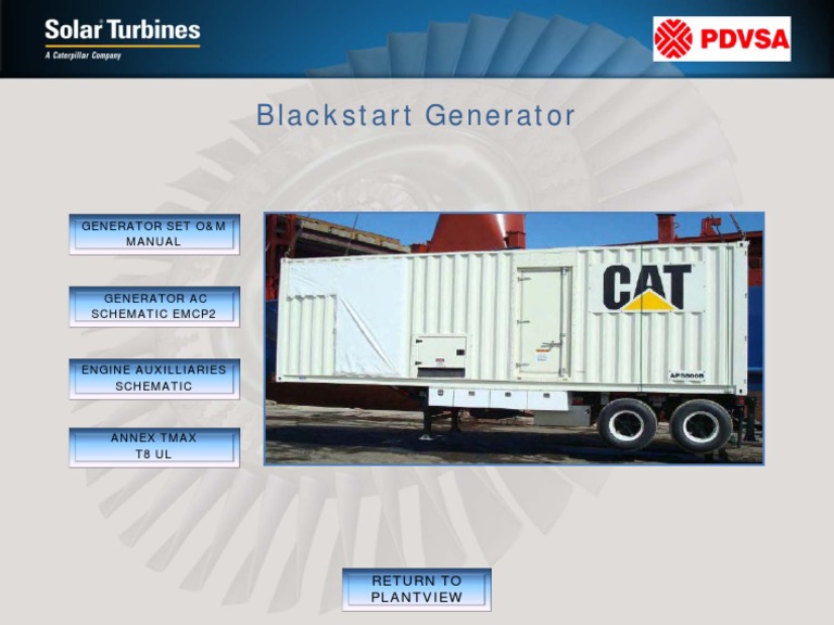 Blackstart Generator PDF | PDF