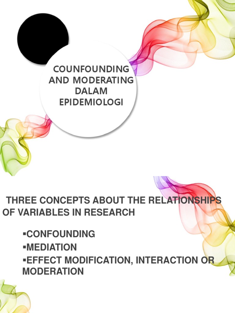 Counfounding and Moderating | PDF | Confounding | Epidemiology