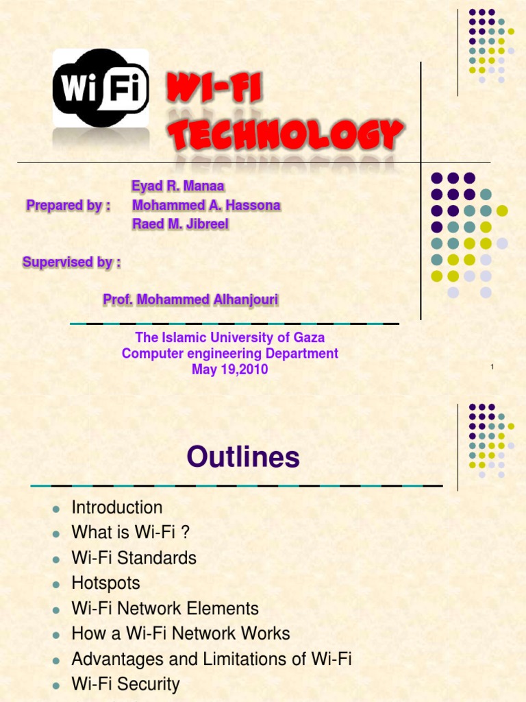 An Overview of Wi-Fi Technology: Standards, Hotspots, Network Elements ...