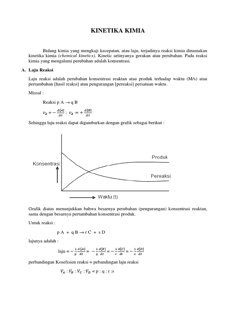 Kinetika Kimia | PDF