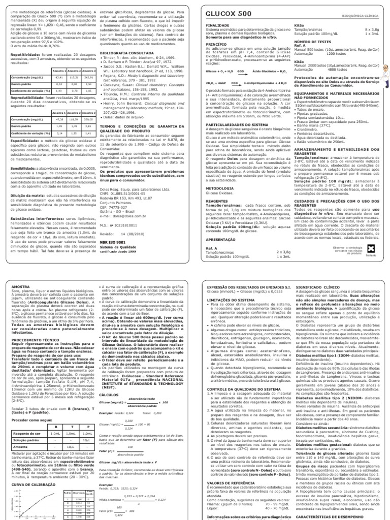 Glucox 500 PDF | PDF | Diabetes mellitus | Diabetes mellitus tipo 2