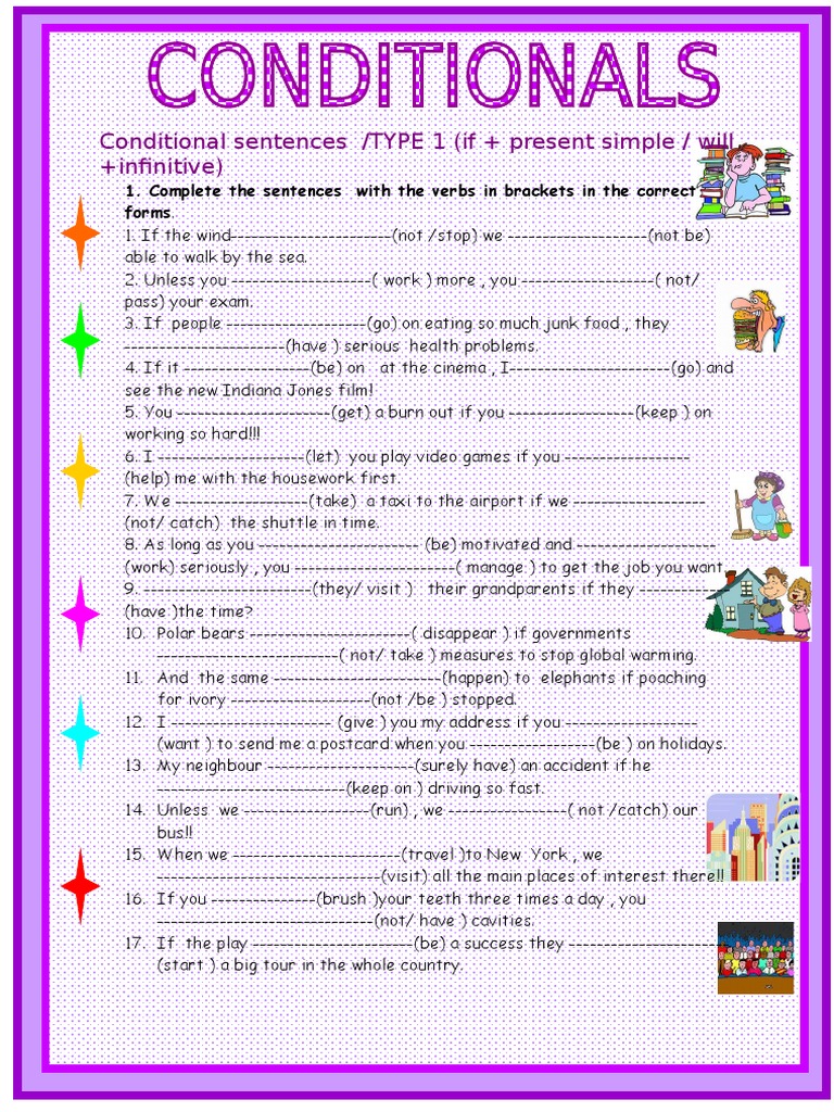 Conditionals Practice | PDF | Grammar | Syntax