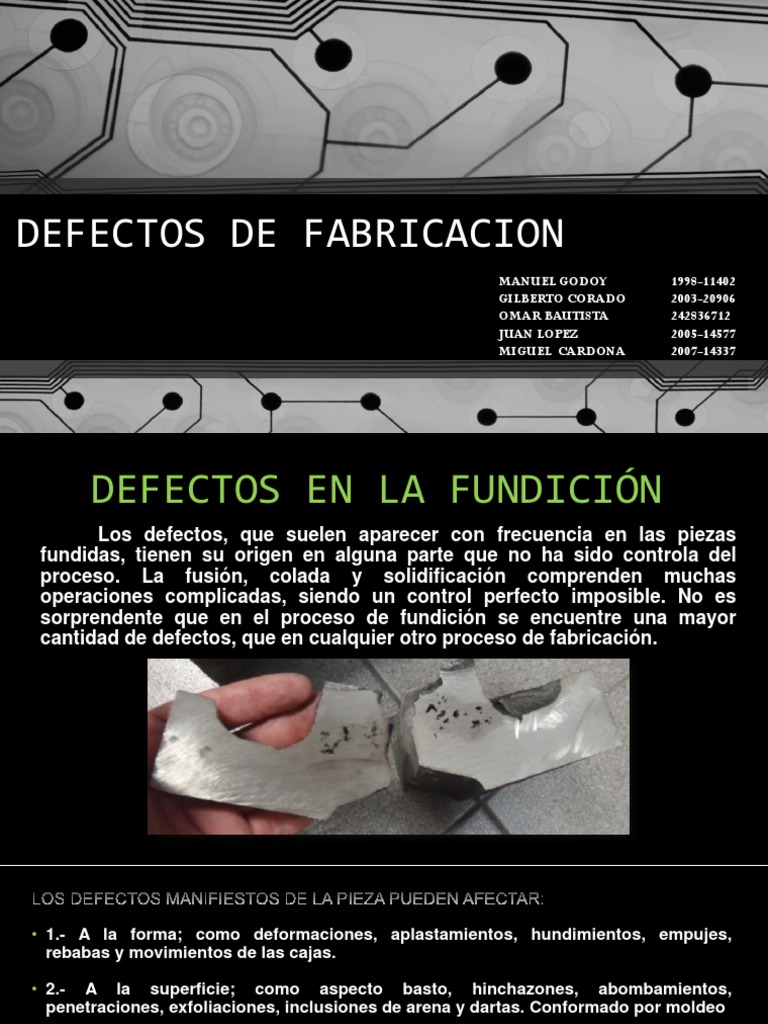 Defectos Comunes en Fundición y Soldadura | PDF | Forjar | Soldadura