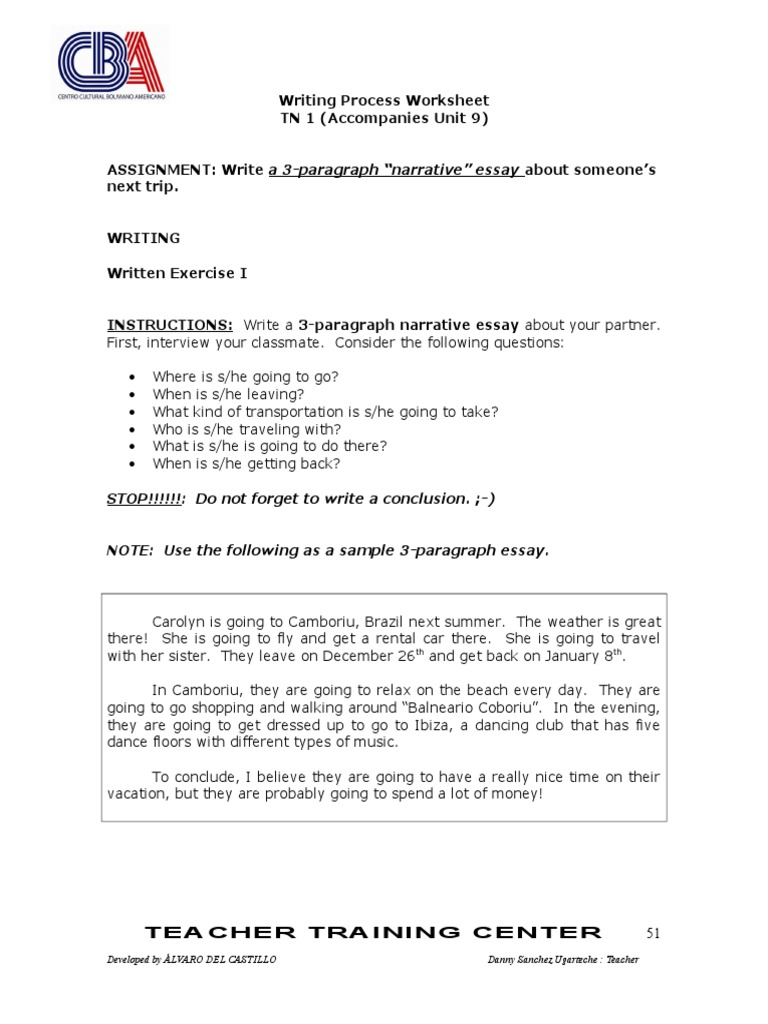 Writing Process Worksheet Unit 9 | PDF | Leisure