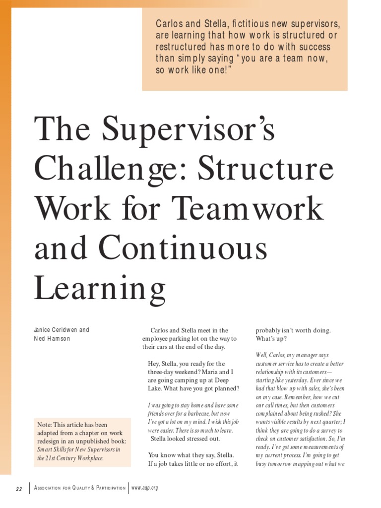 The Supervisor S Challenge ... | PDF | Corporate Social Responsibility ...