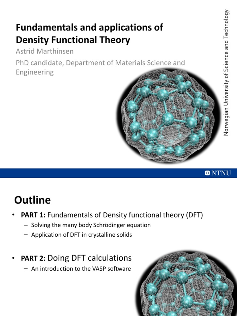 VSL Talk | PDF | Density Functional Theory | Schrödinger Equation