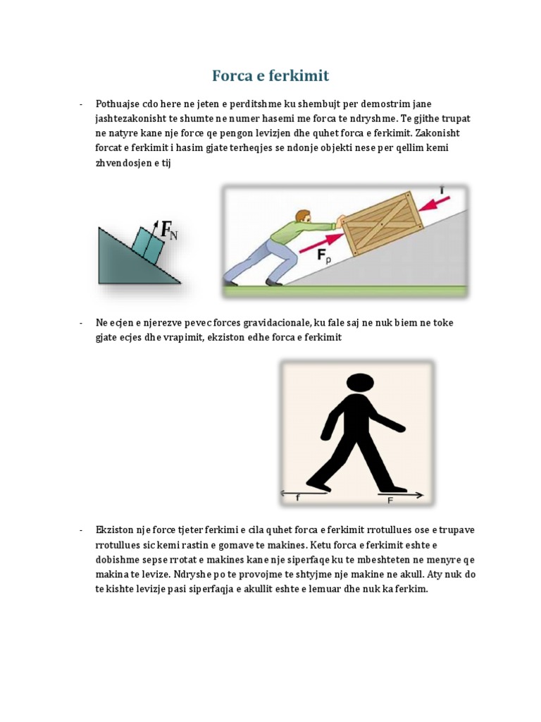 Forcat e Ferkimit (Projekt Fizike)