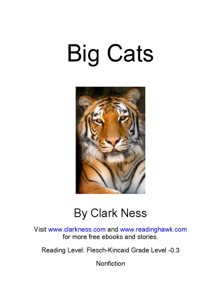 Big Cats: by Clark Ness | PDF