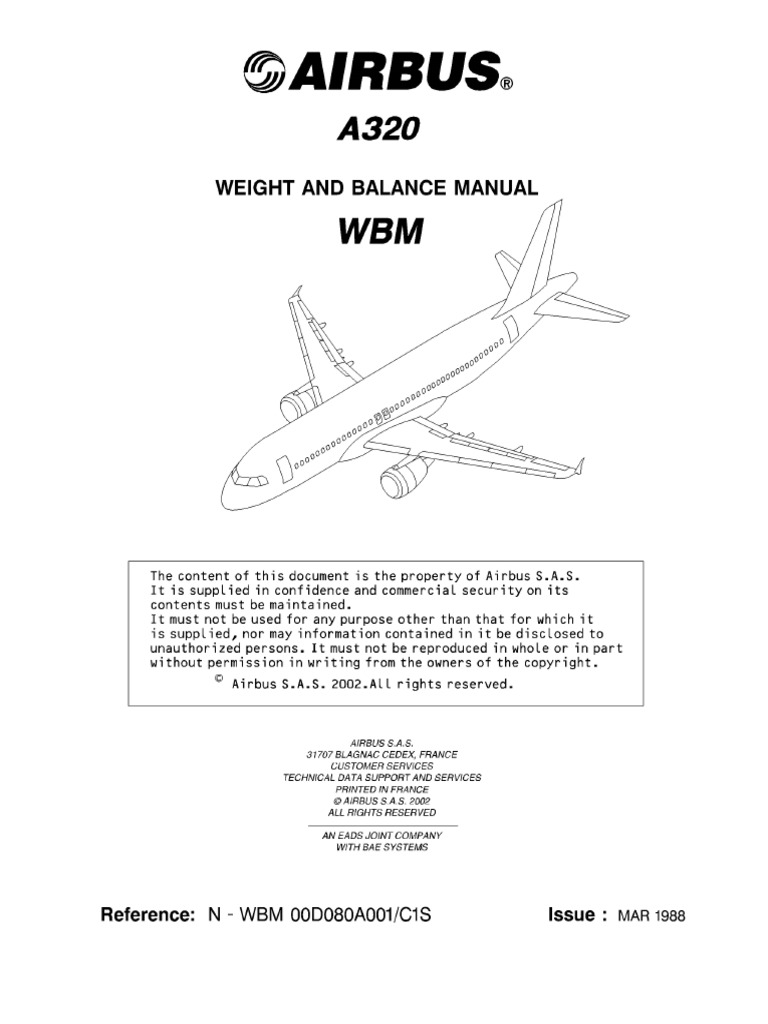 Airbus A320 Weight and Balance Data | PDF | Landing Gear | Manufactured ...
