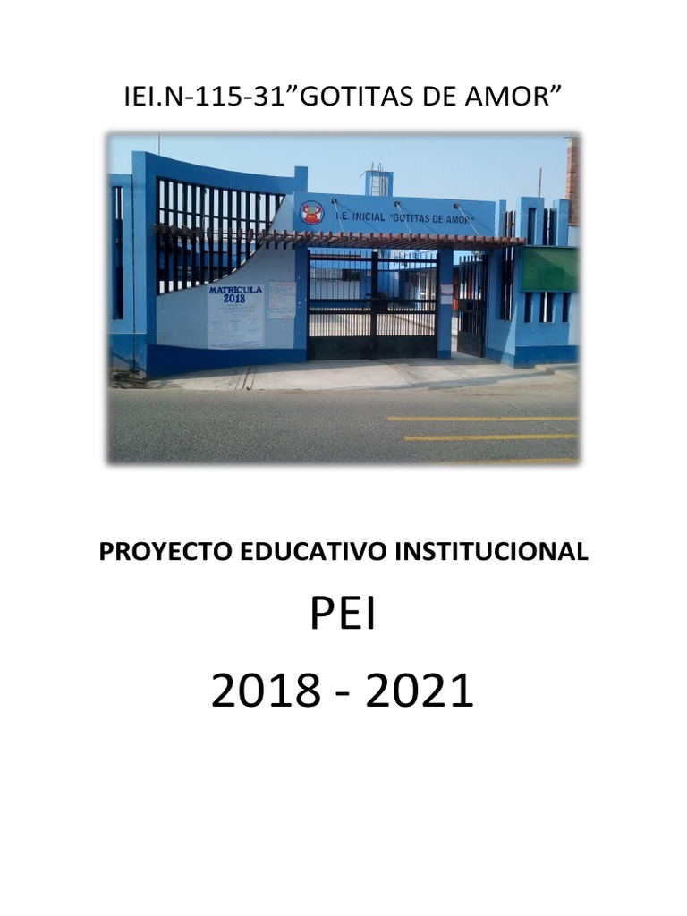Elaboración Del Pei - 2018 - Verdadero | PDF | Evaluación | Maestros
