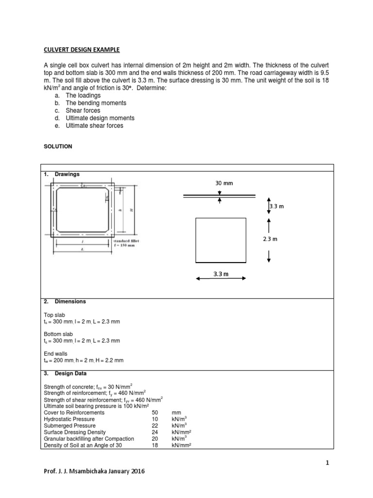 Culvert Design Notes 2016 | PDF | Materials | Civil Engineering