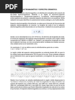 Espectro Cromatico | PDF | Espectro electromagnético | Radiación ...