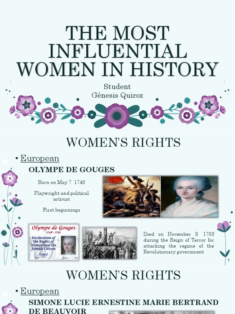 The Most Influental Women in History (New) 2 | PDF | History