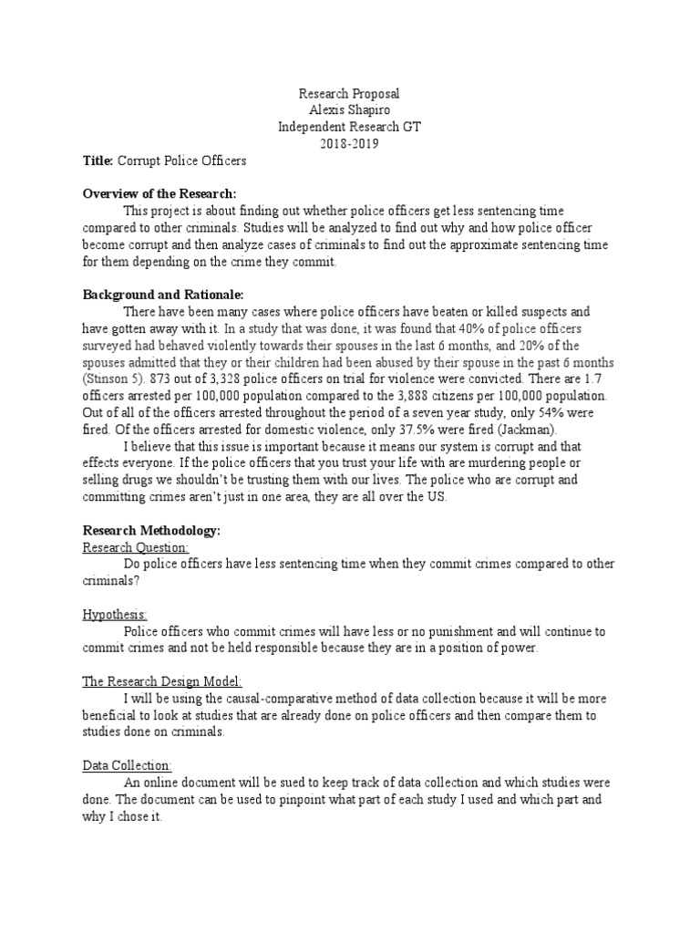 Research Proposal | Download Free PDF | Crime & Violence | Crime Thriller