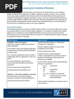 CRAP Checklist:: Urrency | PDF | Cognition | Communication