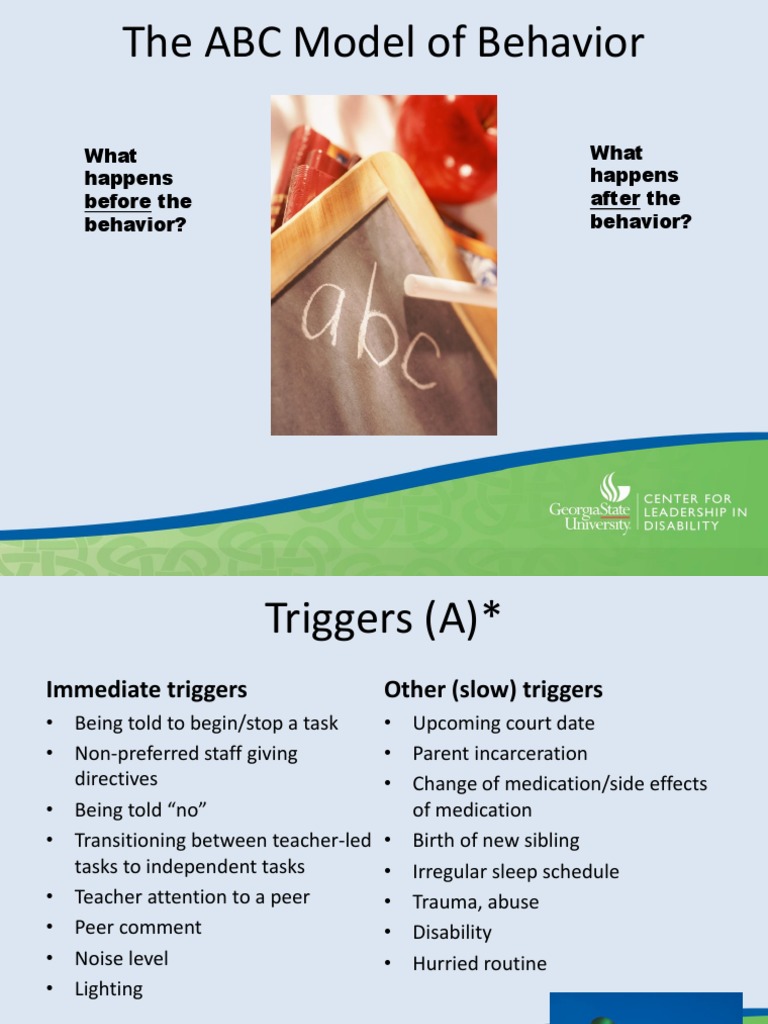 Georgia State University ABC Model PDF | PDF | Reinforcement | Attention