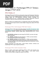 Tabel Tarif Dan TER PPH Pasal 21 Tahun 2024 1 | PDF