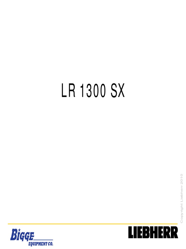 Liebherr LR1300SX | PDF | Nature