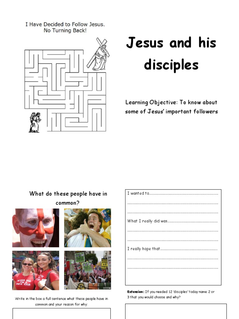 Understanding Jesus' Disciples | PDF | Disciple (Christianity) | Jesus