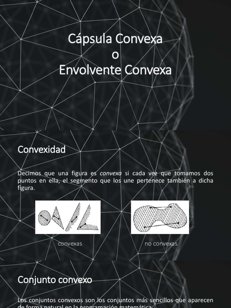 Exposición Cápsula Convexa | PDF | Conjunto convexo | Conjunto (Matemáticas)