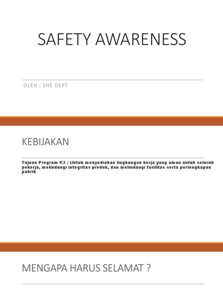 Safety Awareness | PDF