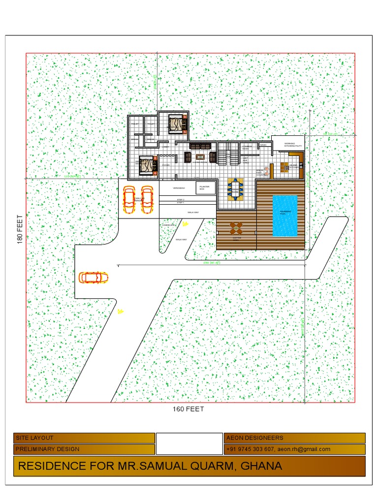 Residence For MR - Samual Quarm, Ghana: Preliminary Design Site Layout ...