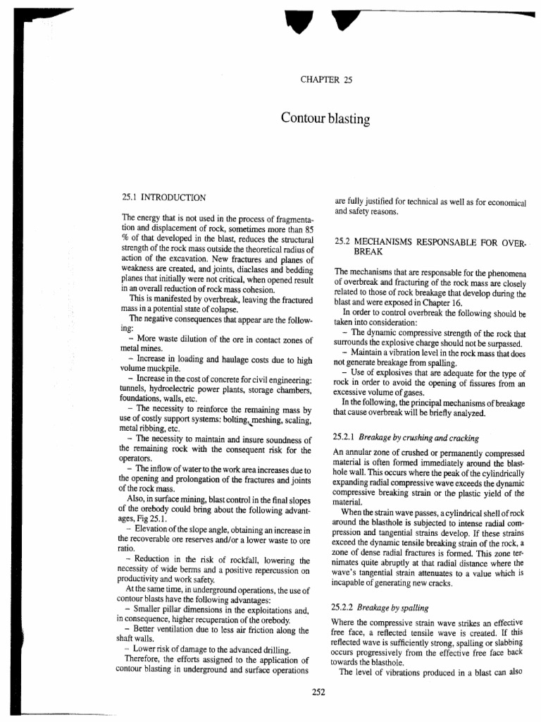 Chapter 25 - Contour Blasting | PDF