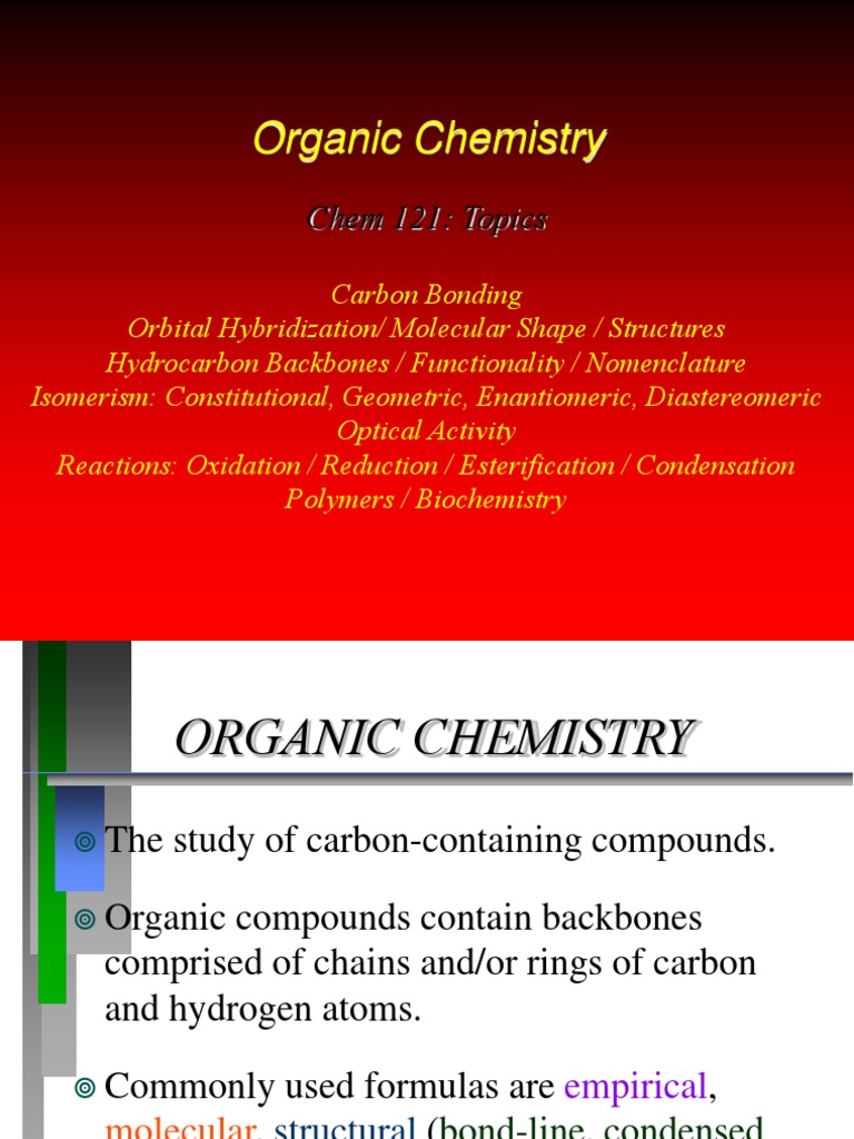 Complete PPT On Organic Chemistry | PDF | Ester | Alkene