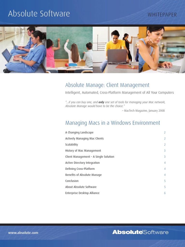 Client Management - Absolute | PDF | Cross Platform Software | Macintosh
