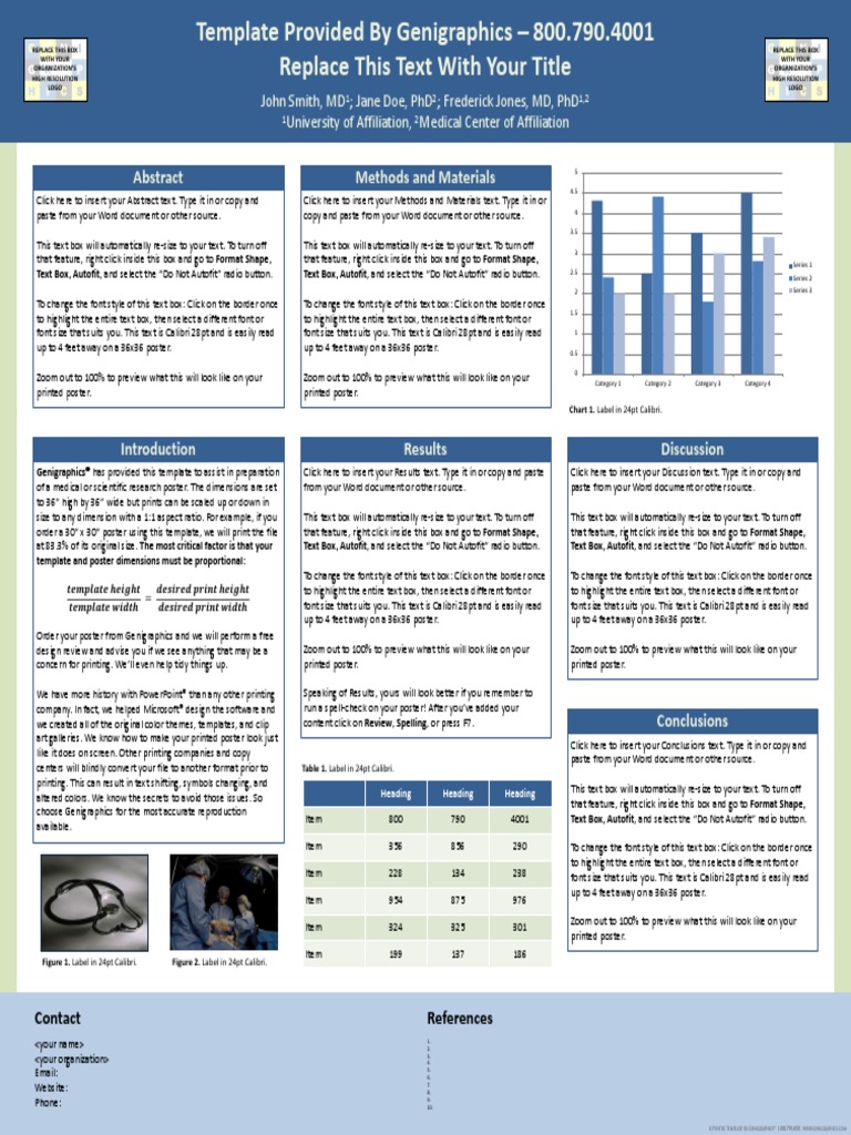 Genigraphics Poster Template 36x36 | PDF | Typefaces | Communication Design