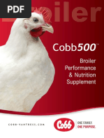Cobb 500 Broiler Performance Guide | PDF | Poultry | Meat
