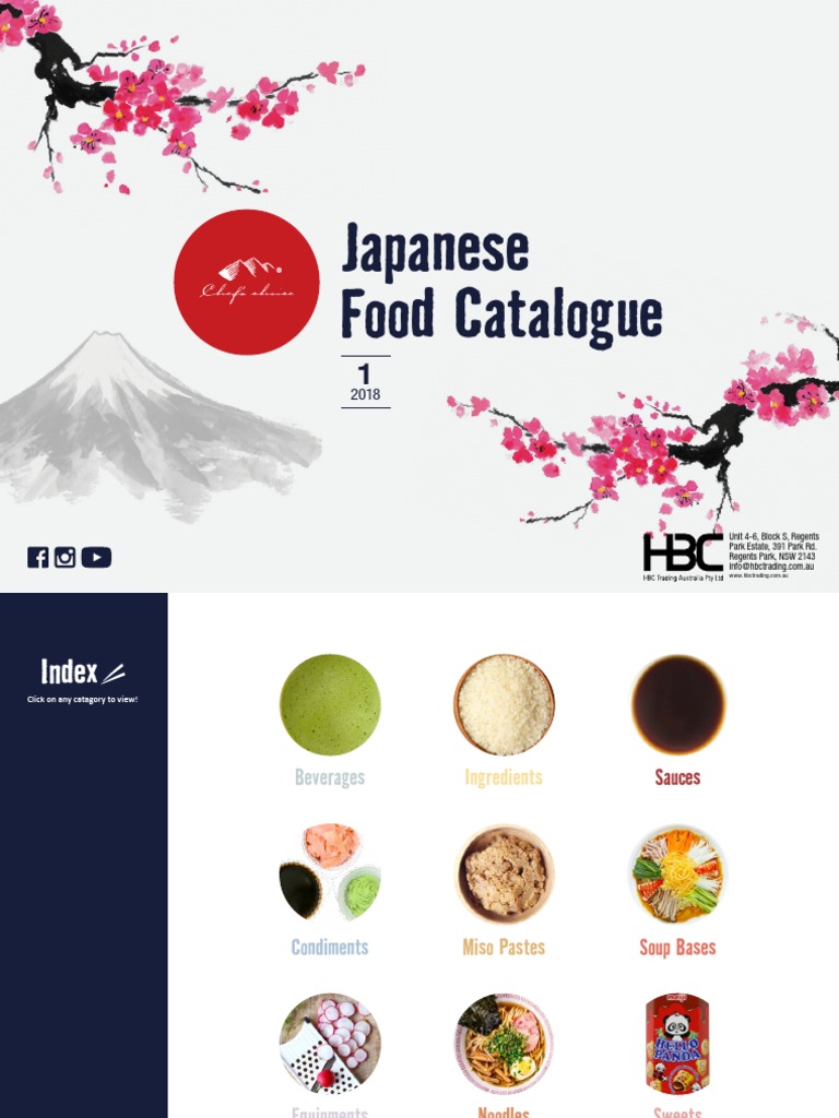 Japanese Food Product Catalogue 2018 | PDF | Vinegar | Capsicum