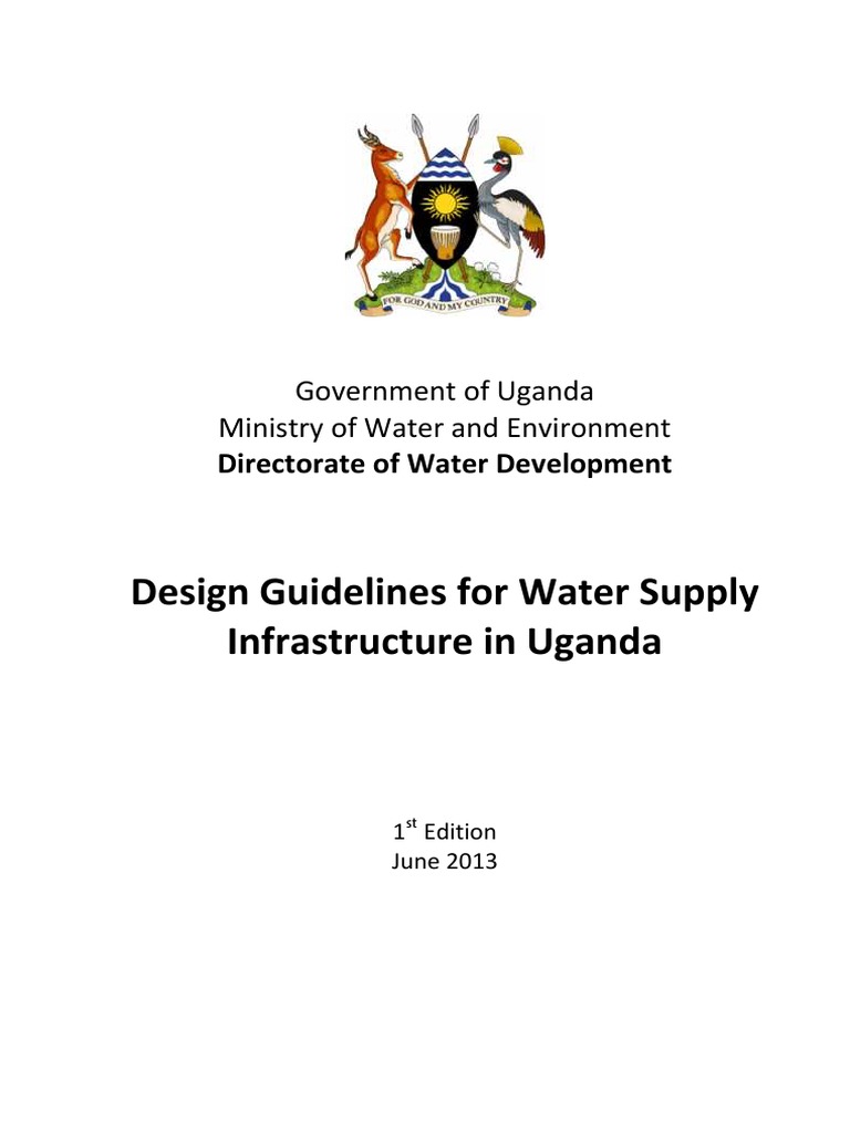 Design Guidlines 2013 | PDF | Water Treatment | Water Supply