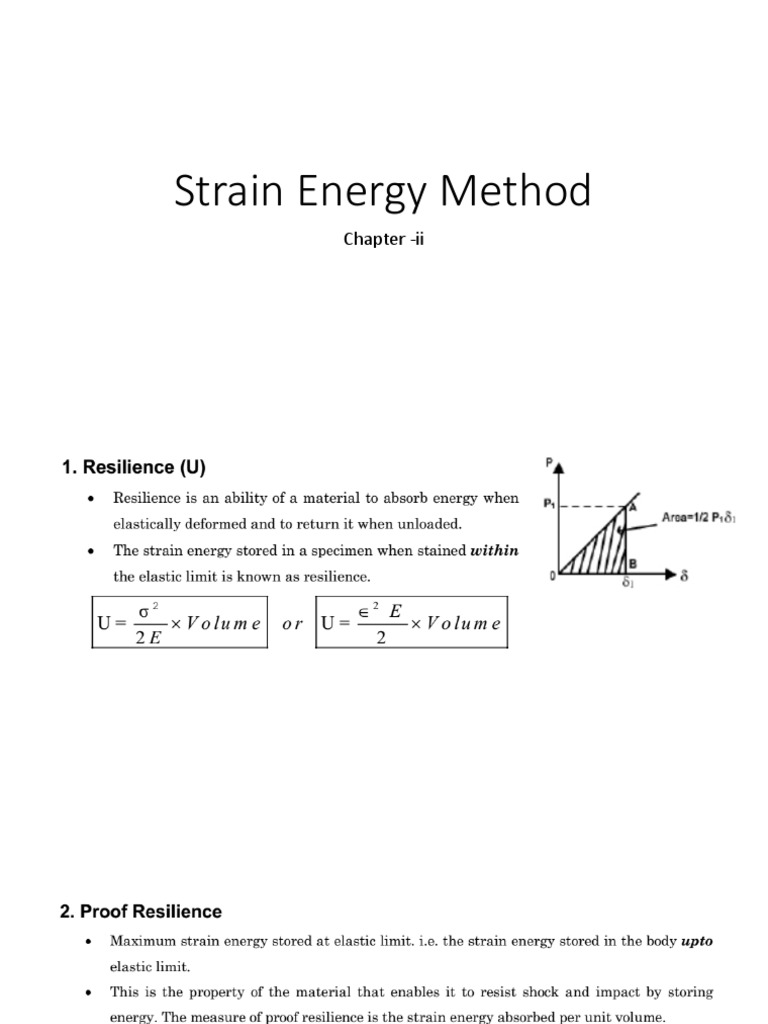 Strain Energy Method | PDF | Deformation (Mechanics) | Bending