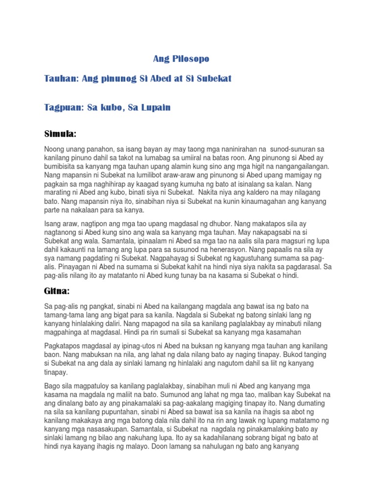 Ang Pilosopo | PDF