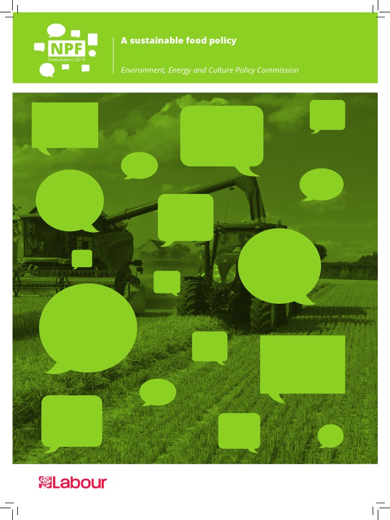 A Sustainable Food Policy | PDF | Sustainability | Malnutrition