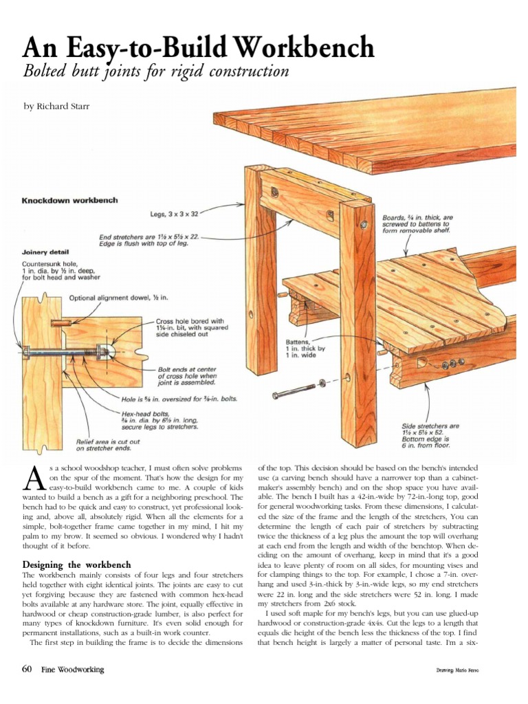 A Benchtop Bench | PDF | Nut (Hardware) | Screw
