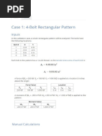 Bolt Pattern Load Distribution Analysis | PDF | Bending | Beam (Structure)