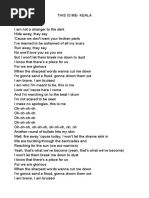 "This Is Me Lyrics - The Greatest Showman" | PDF