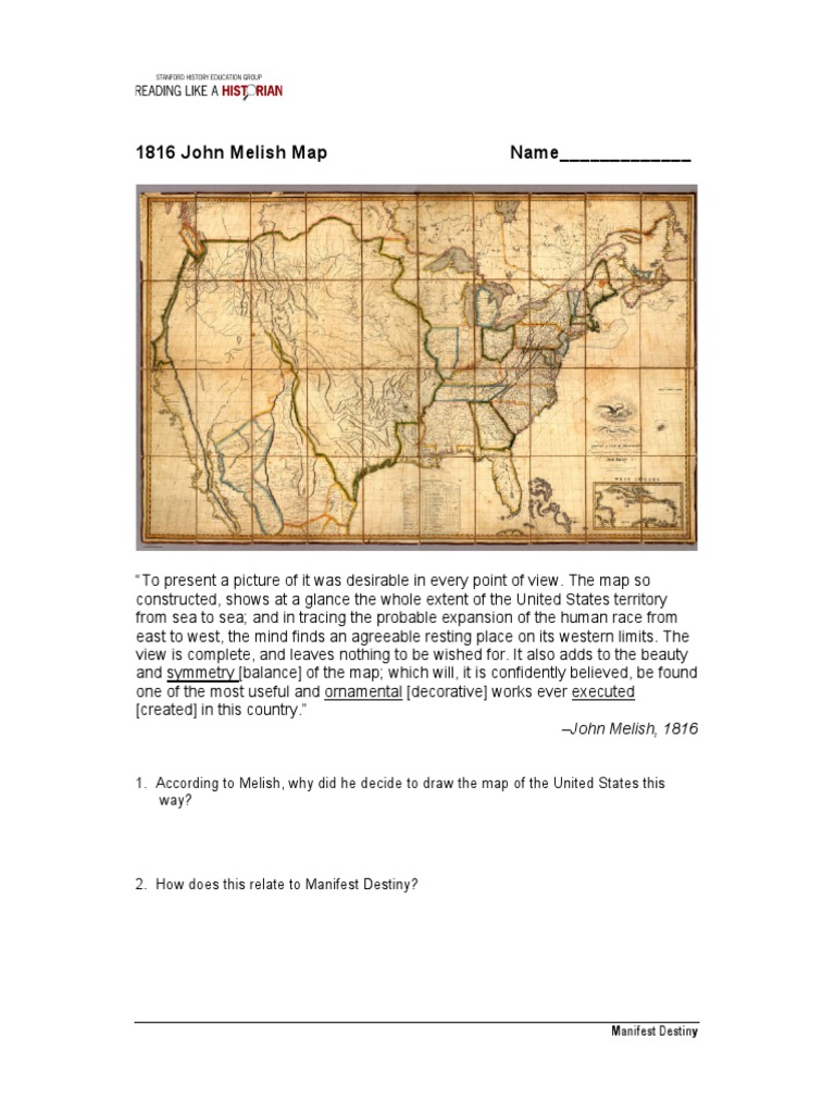 Manifest Destiny HANDOUTS | PDF