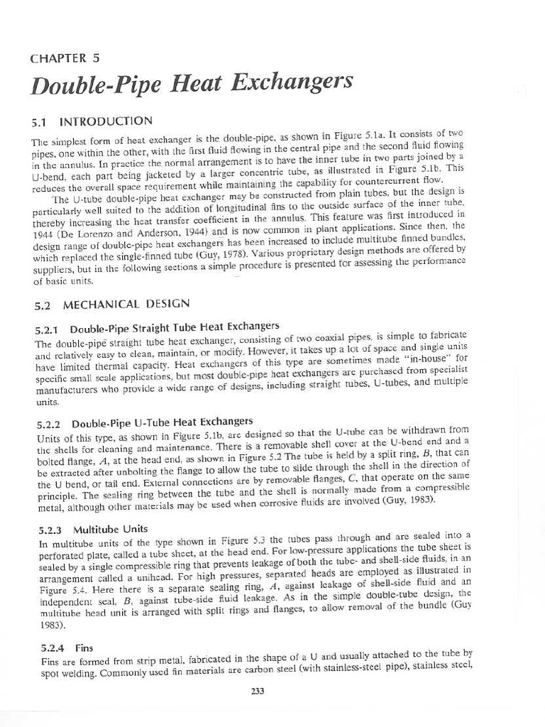 Concentric Pipe Heat Exchangers - Design Considerations PDF | PDF