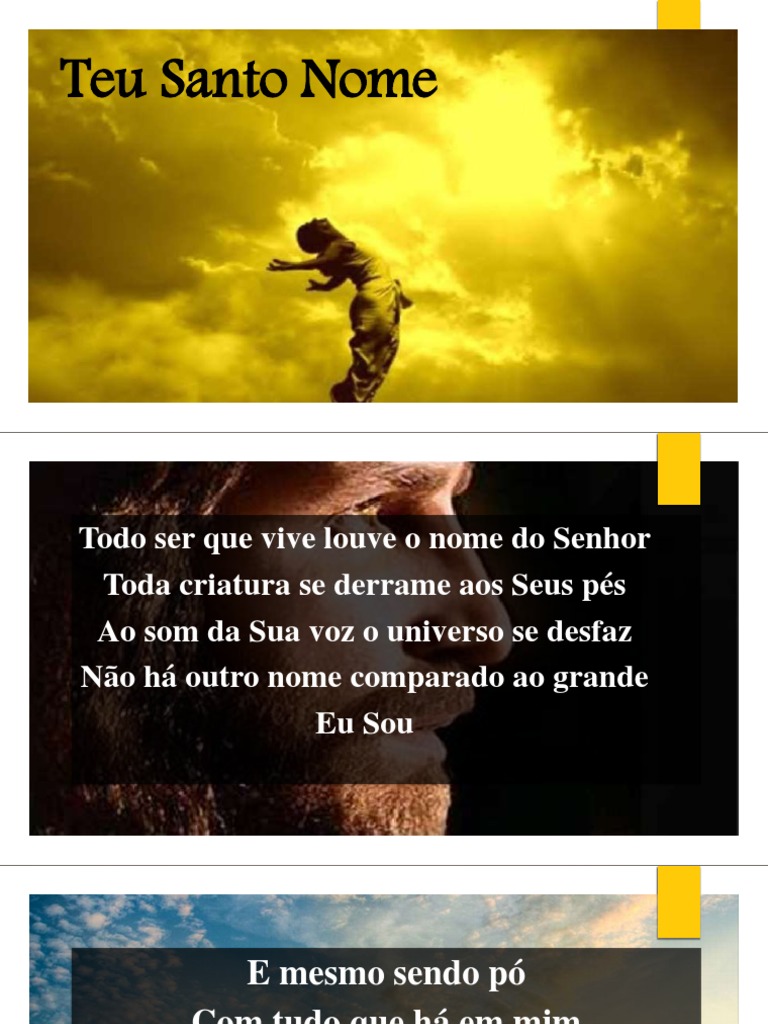 Teu Santo Nome - Slide | PDF
