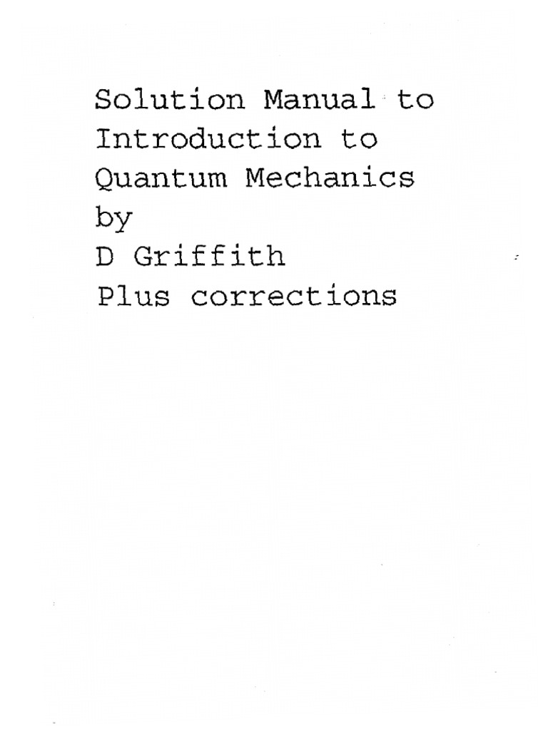 Solucionario Griffiths PDF | PDF
