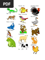 Nombres de animales en mam y español | PDF
